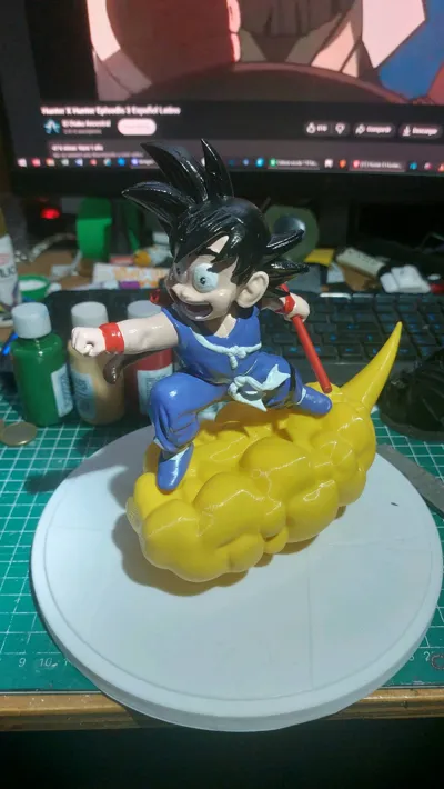 Flying Goku Multicolor - Snap-Fit (No Levitation) - Free 3D Print Model ...