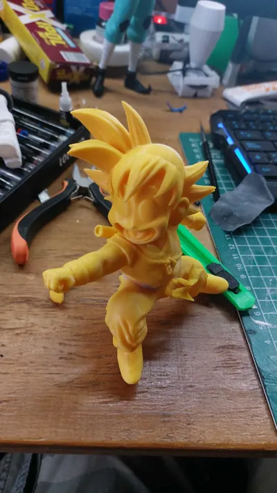 Flying Goku Multicolor - Snap-Fit (No Levitation) - Free 3D Print Model ...
