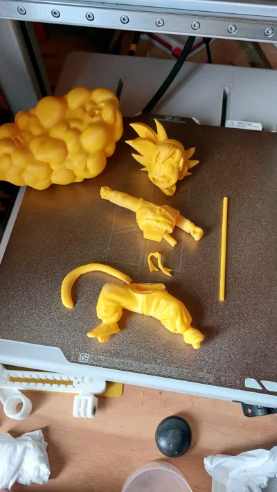 Flying Goku Multicolor - Snap-Fit (No Levitation) - Free 3D Print Model ...