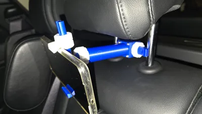 Universal Modular Car Headrest Phone Mount by Clayton Merkle MakerWorld ...