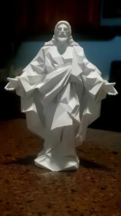 Geometric Jesus Statue by 29FLO MakerWorld: Download Free 3D Models