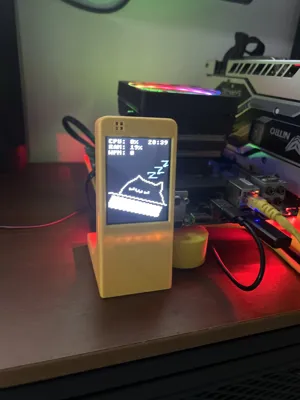Bongo Cat Mini Monitor – Animated ESP32 Display by Vostok Labs MakerWorld: Download Free 3D Models