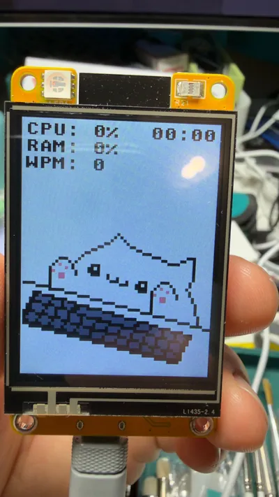 Bongo Cat Mini Monitor – Animated ESP32 Display - Free 3D Print Model - MakerWorld