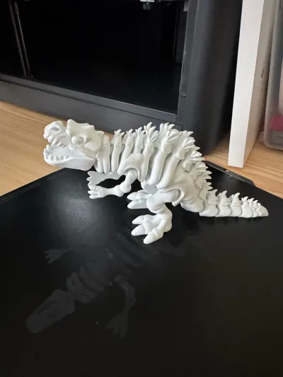 Flexi Skeleton Godzilla - Free 3D Print Model - MakerWorld