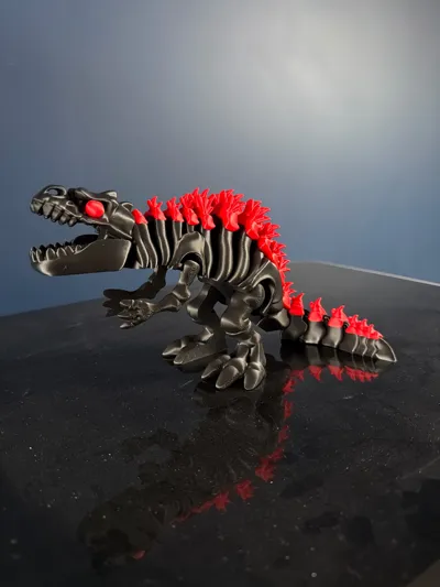 Flexi Skeleton Godzilla - Free 3D Print Model - MakerWorld