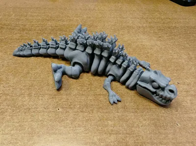 Flexi Skeleton Godzilla - Free 3D Print Model - MakerWorld