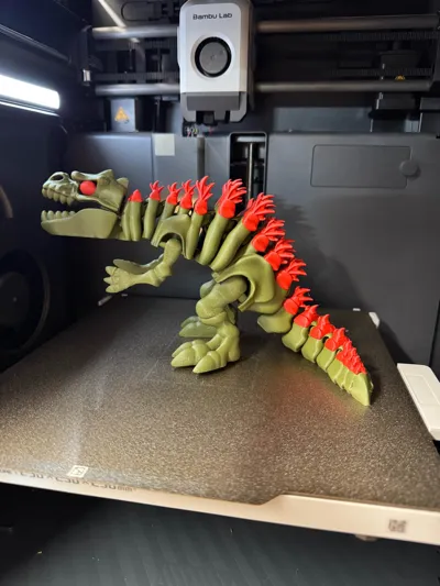 Flexi Skeleton Godzilla - Free 3D Print Model - MakerWorld