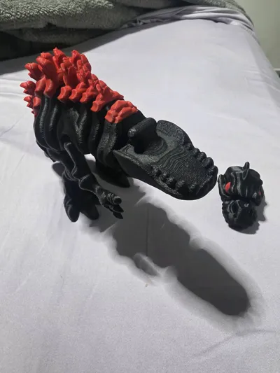 Flexi Skeleton Godzilla - Free 3D Print Model - MakerWorld