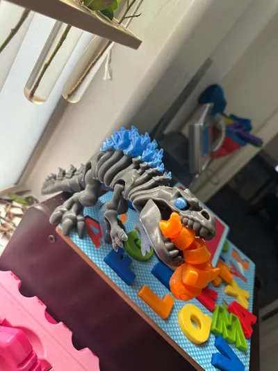 Flexi Skeleton Godzilla - Free 3D Print Model - MakerWorld