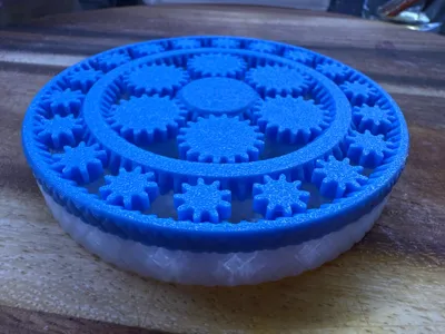 Two-Layer Gear Fidget Spinner - Print in Place by Joseph MakerWorld ...
