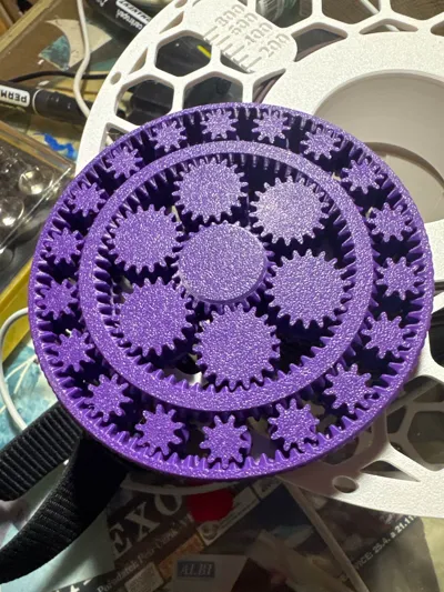 Two-Layer Gear Fidget Spinner - Print in Place by Joseph MakerWorld ...