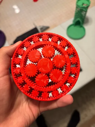 Two-Layer Gear Fidget Spinner - Print in Place by Joseph MakerWorld ...