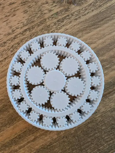Two-Layer Gear Fidget Spinner - Print in Place by Joseph MakerWorld ...