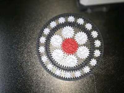 Two-Layer Gear Fidget Spinner - Print in Place by Joseph MakerWorld ...