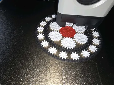 Two-Layer Gear Fidget Spinner - Print in Place by Joseph MakerWorld ...