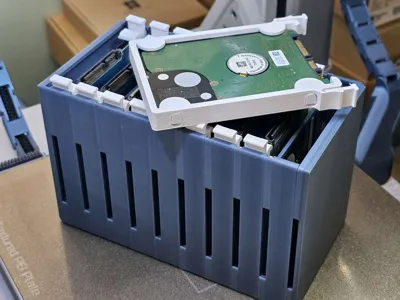 Modular Stackable 2.5" HD/SSD Enclosure by OneMorePrinter MakerWorld ...