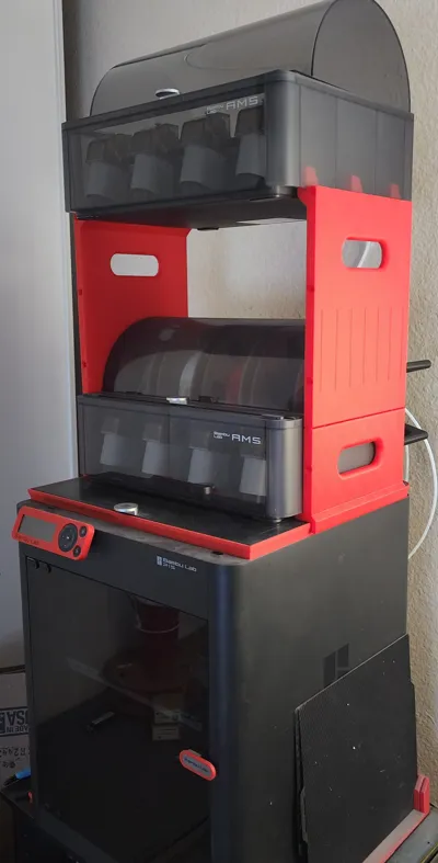 Stackable AMS Shelf Remixed by GekoPrime - MakerWorld