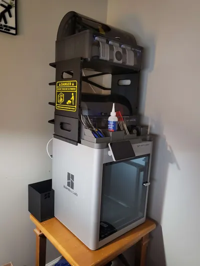 Stackable AMS Shelf Remixed by GekoPrime - MakerWorld