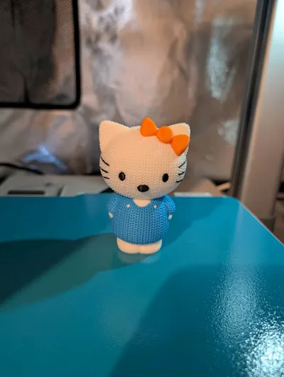 Knitted Hello Kitty by Hatya MakerWorld: Download Free 3D Models