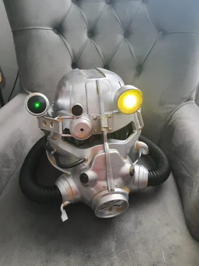 Fallout T45 Helmet (wearable) - Free 3D Print Model - MakerWorld