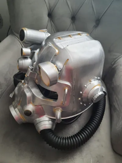 Fallout T45 Helmet (wearable) - Free 3D Print Model - MakerWorld