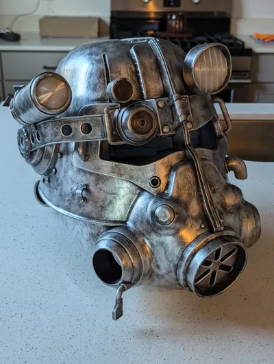Fallout T45 Helmet (wearable) Remixed by Rosencrans.angelo MakerWorld ...