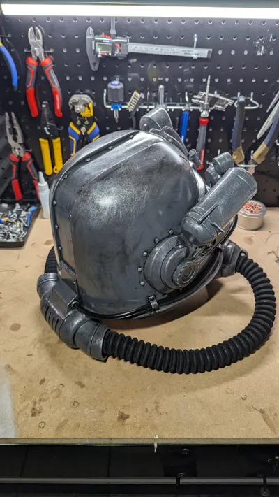 Fallout T45 Helmet (wearable) Remixed by Rosencrans.angelo MakerWorld ...