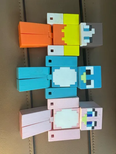 Milo and Chip Minecraft figures by CabbSeven MakerWorld: Download Free ...