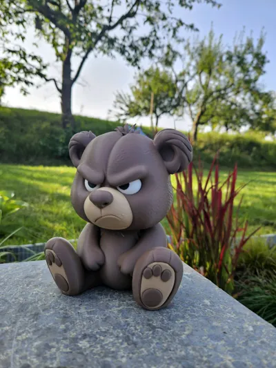 The Grumpy Bear - The Grumbler - Free 3D Print Model - MakerWorld