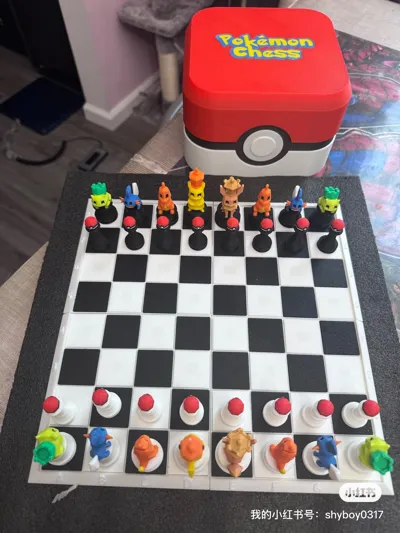 Pokemon Chess Set - Free 3D Print Model - MakerWorld
