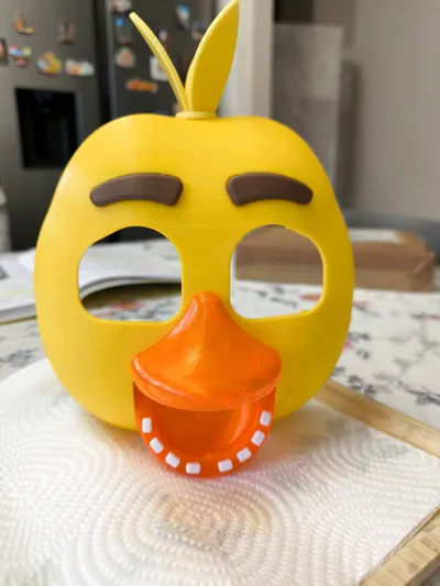 Chica Mask - FNAF - Free 3D Print Model - MakerWorld
