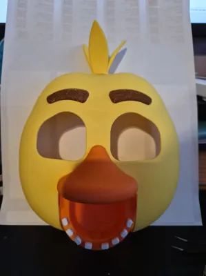 Chica Mask - FNAF - Free 3D Print Model - MakerWorld
