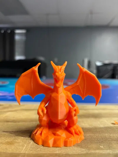 Low poly sharp charizard - Free 3D Print Model - MakerWorld