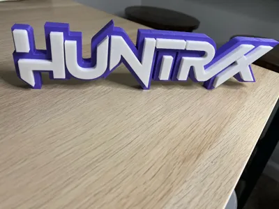 KPop Demon Hunters Huntrix Huntr/x Logo Stand by IronSerif MakerWorld ...