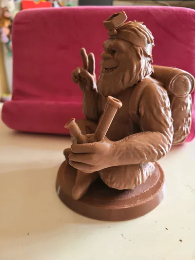 Sasquatch with Bong - Free 3D Print Model - MakerWorld