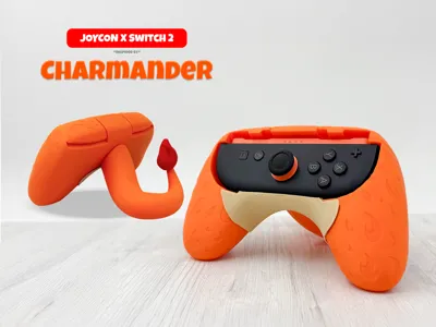 Salamander JoyCon Grip Switch2 X Zelda Vah Rudania - Free 3D Print ...
