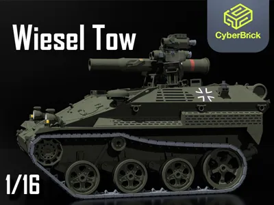 CyberBrick Wiesel Mk20 & 1A4 武器运载车 - 免费 3D 打印模型 - MakerWorld