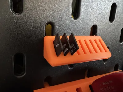 Skadis MicroSD Organizer by DodoDrone - MakerWorld