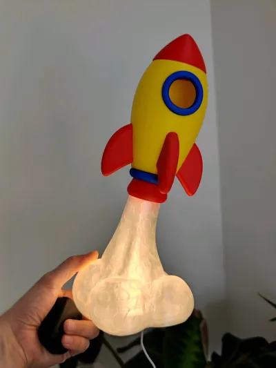 RocketBoost Lamp – Launch Your Savings (NO AMS) - Free 3D Print Model ...