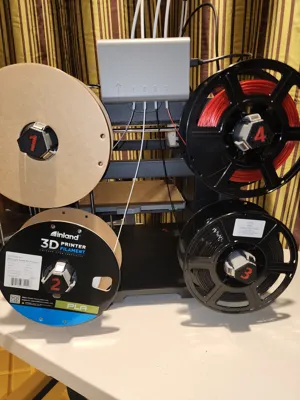 Flashforge AD5X Spool Number Plates - Free 3D Print Model - MakerWorld