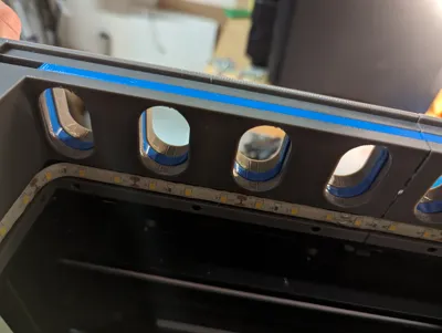 P1S Vented LED Riser by DavidMV MakerWorld: Download Free 3D Models