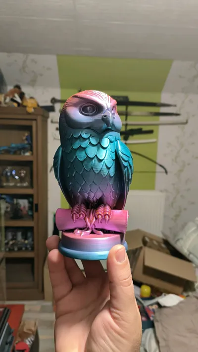 Hedwig Owl Bust - Free 3D Print Model - MakerWorld