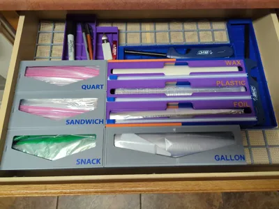 Gridfinity Foil / Plastic Wrap / Wax Paper Holder by Byrd Anthony ...