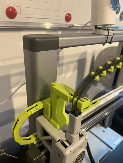 Numbered PTFE & Power Cable Guide for A1 Series - Free 3D Print Model ...