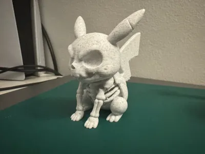 Pikachu Skeleton Stylized Figure Pokémon fan art by Mad power ...