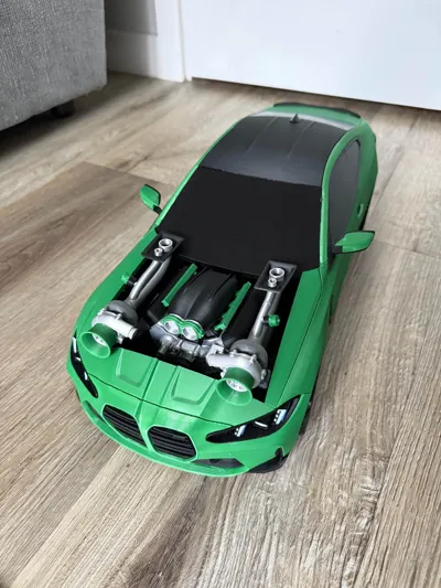 BMW M4 G82 — 1:10 Scale Model/RC Car - Free 3D Print Model - MakerWorld