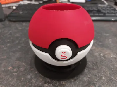 Pokemon Pokeball pen holder with stand - Free 3D Print Model - MakerWorld