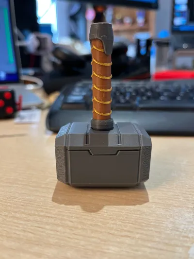Thor's Fidget Spinner V2 - Free 3D Print Model - MakerWorld