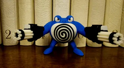 Poliwrath Mega Angry - Pokemon #62 by Waikikiprod - MakerWorld