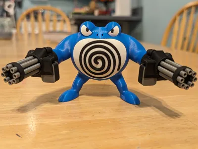 Poliwrath Mega Angry - Pokemon #62 by Waikikiprod - MakerWorld